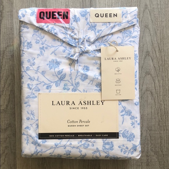 Laura Ashley | Bedding | Laura Ashley Aria Blue Floral Shabby Chic Farm ...